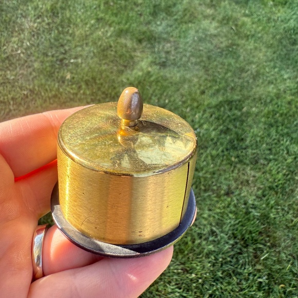 Office | Vintage Postage Stamp Roll Dispenser Holder Brass Desktop Made ...